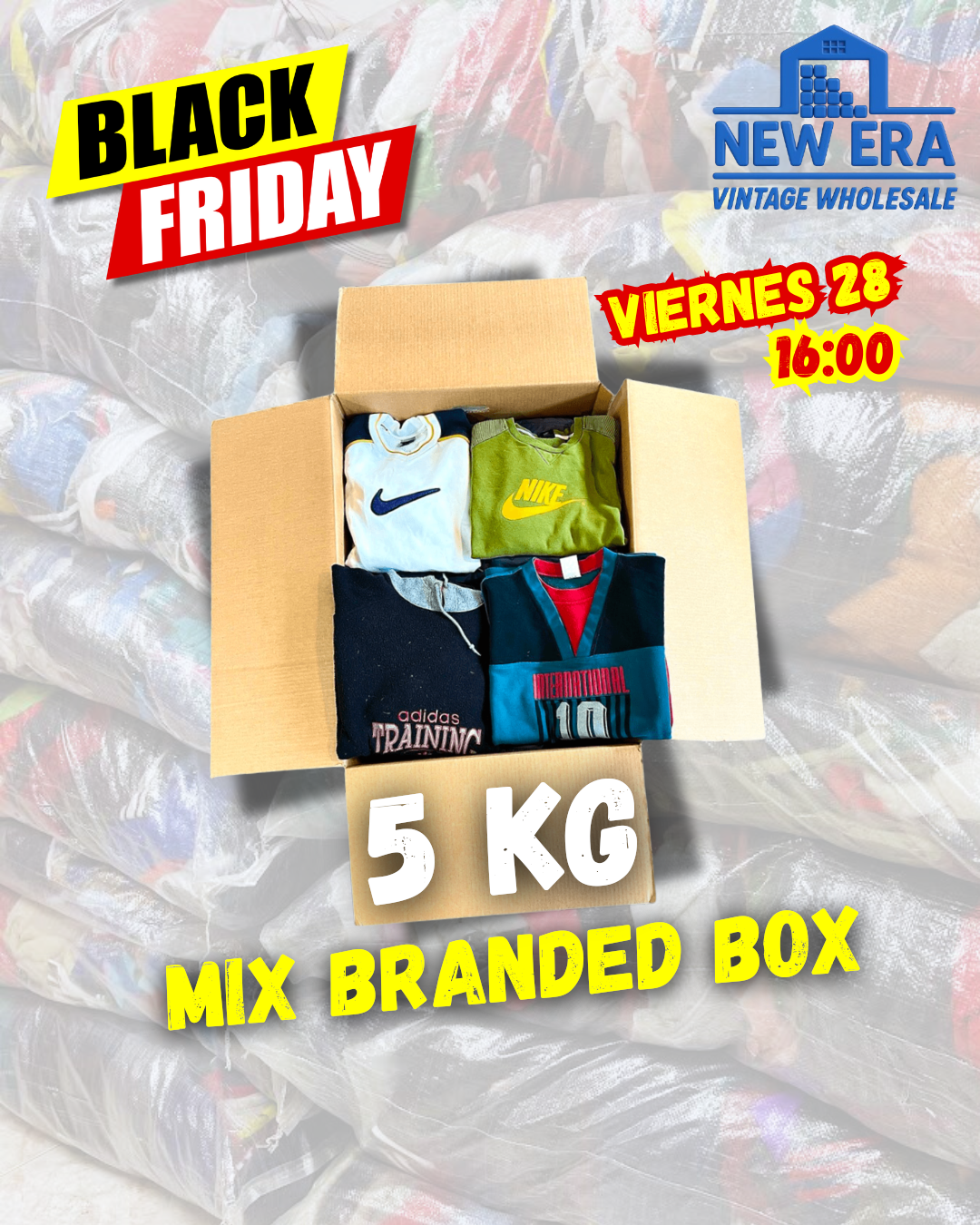 MYSTERY BOX 5KG (Black friday) – The New Era Elegance Vintage